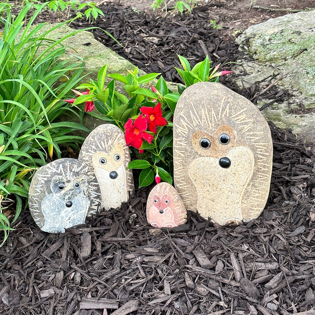 Natural Granite Boulder Stone Animals - Garden Your Way