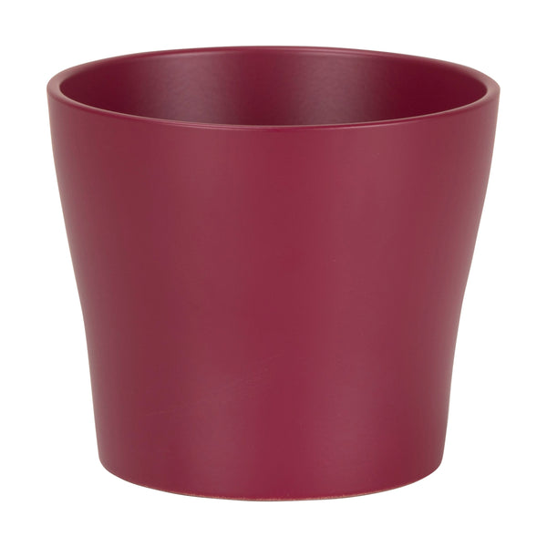 6" Burgundy Ceramic Colorful Mix Pot - Enhance Your Space - Garden Your Way