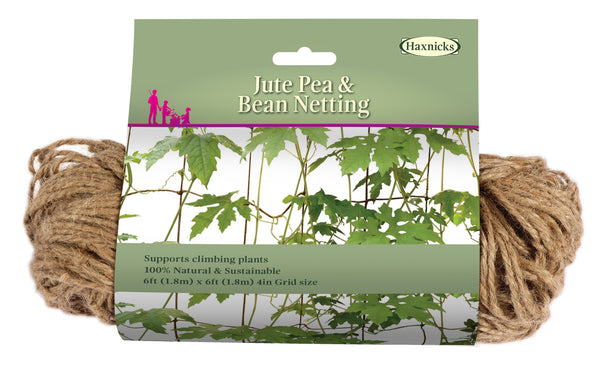 Jute Pea & Bean Netting – Natural Plant Support for Climbing Vegetables ...
