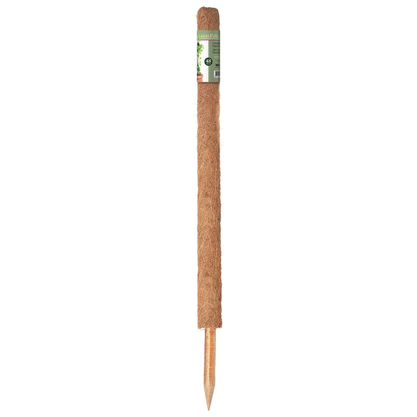 Coco Pole 48" – Natural Coconut Fiber Plant Support for Monstera ...