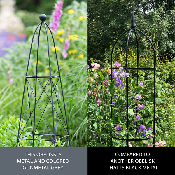 King Obelisk Ultra – Decorative Powder-Coated Steel Plant Support ...