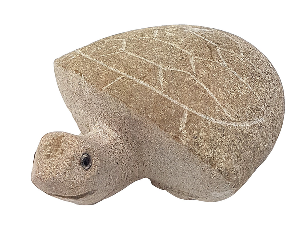 6"L Boulder Stone Turtle | Backyard– Garden Your Way - Garden Your Way