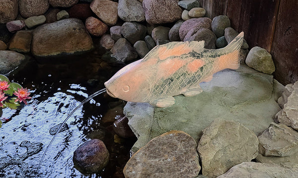 Koi Fish Fountain - Enhance Your Space with Stone Design - Garden Your Way