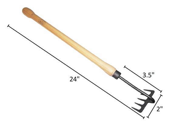 DeWit 5 Tine Drop Grip Rake Head - Durable Gardening Tool - Garden Your Way